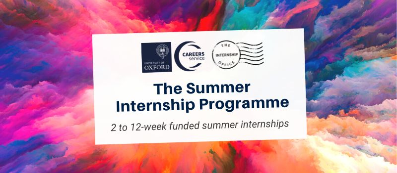 The Summer Internship Programme: Sector List | Oxford University ...
