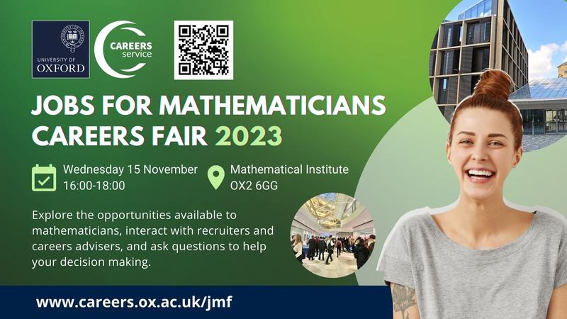 Jobs for Mathematicians Fair 2023 | Oxford University Careers Service