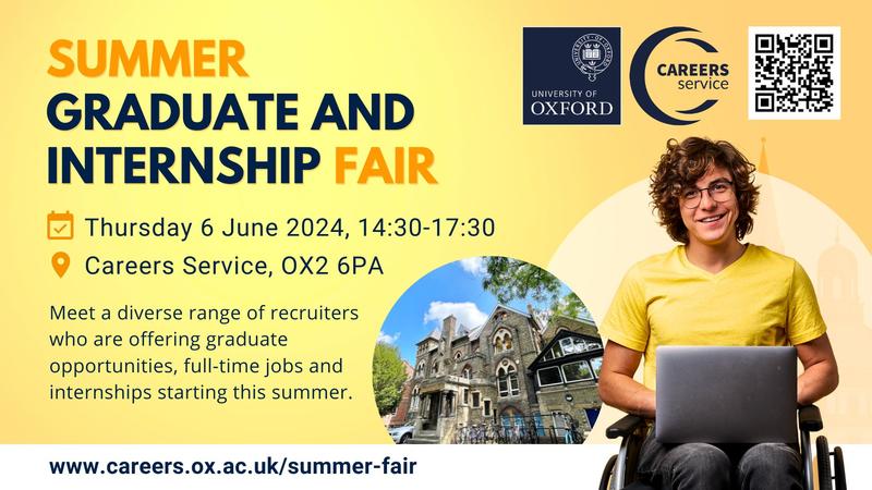 Summer Graduate and Internship Fair | Oxford University Careers Service